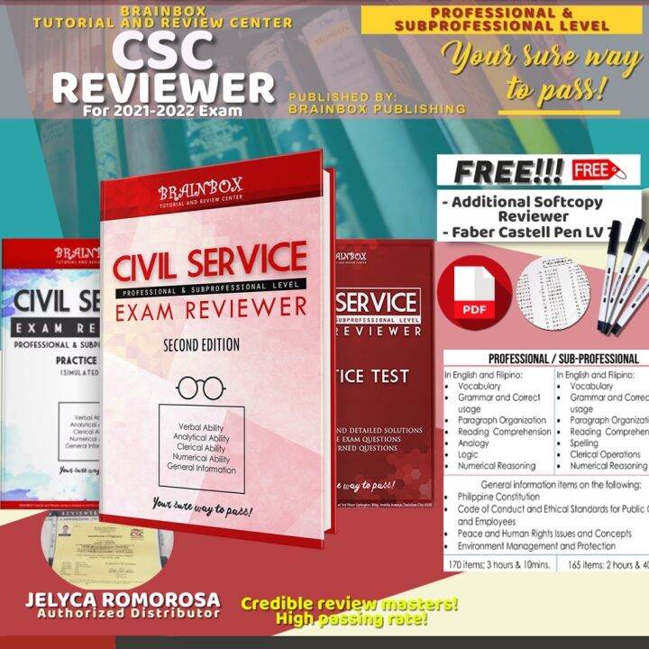 Learning BAY Brainbox Civil Service Reviewer - 2022 Edition | Lazada PH