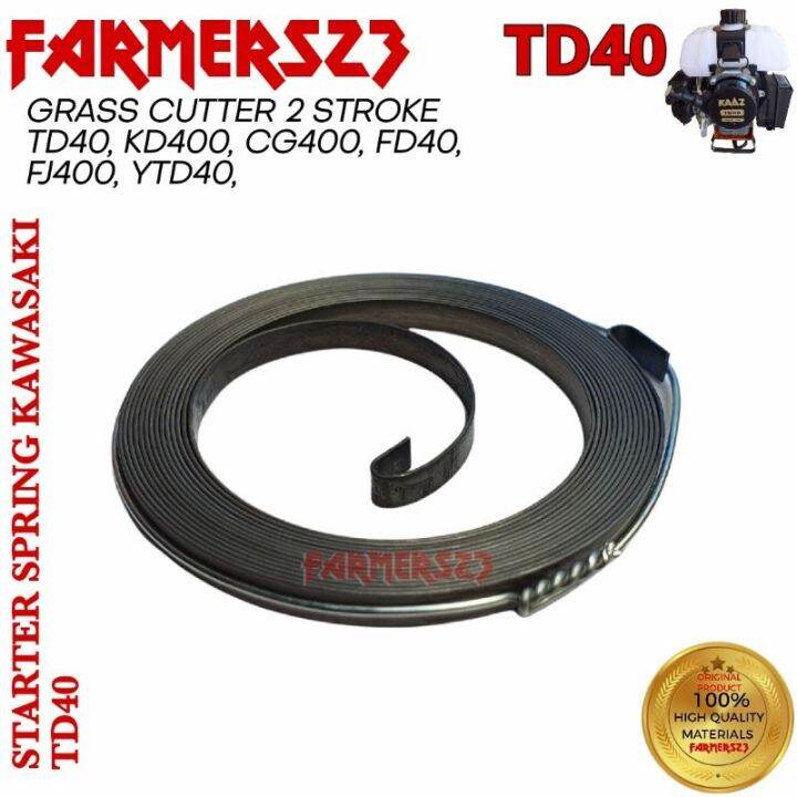 toolhom STARTER SPRING KAWASAKI TD40 2 STROKE GRASS CUTTER | Lazada PH