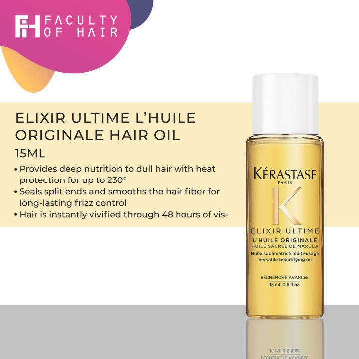 Kérastase Elixir Ultime L'Huile Originale Travel Size 15ml | Lazada