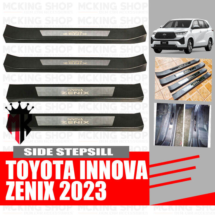 Toyota Innova Zenix 2023 Side Stepsill / Door Stepsill (Black) | Lazada PH