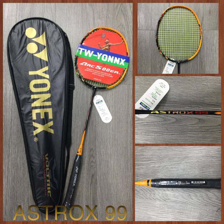 YONEX ASTROX 99 FULL CARBON ISOMETRIC BADMINTON RACKET (RANDOMLY STRUNG ...