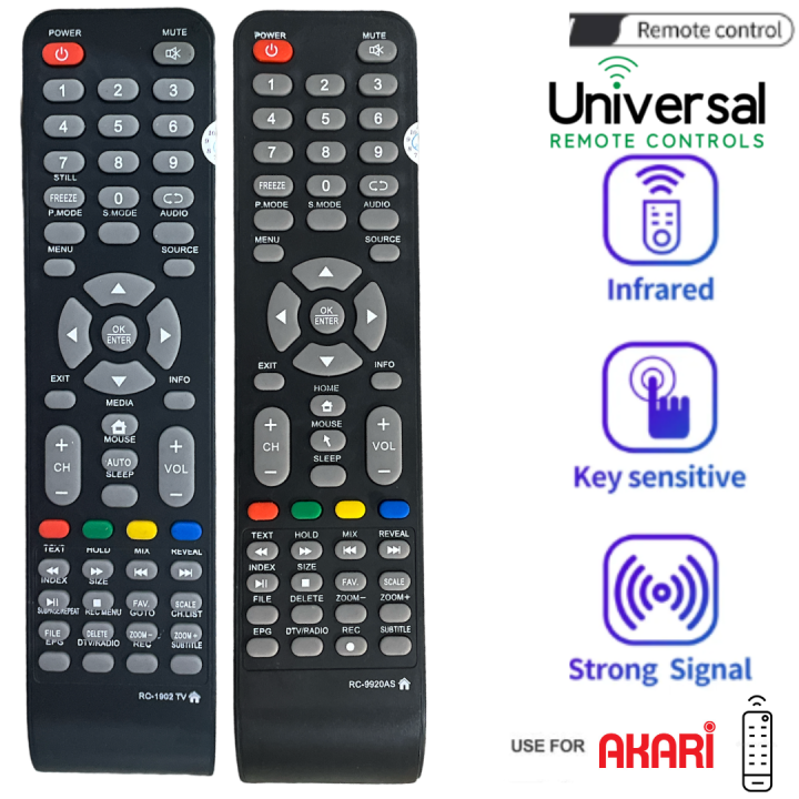 REMOTE TV AKIRA LCD LED DIGITAL TV UNIVERSAL | Lazada Indonesia