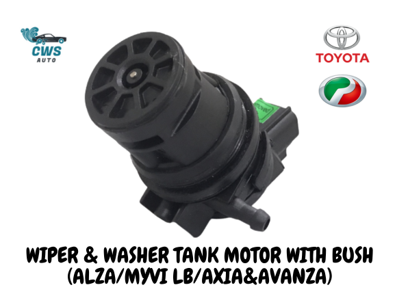 TOYOTA & PERODUA GENUINE WIPER & WASHER TANK MOTOR WITH BUSH (HQ) FOR ...