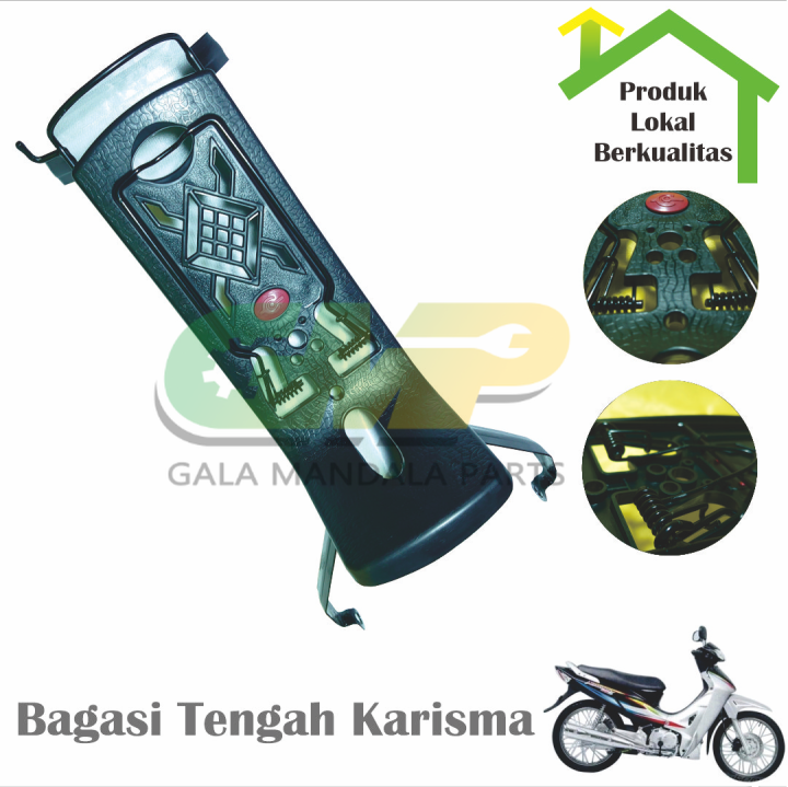 Bagasi Tengah Karisma Dudukan Tempat Barang Rak Penjepit Besi Motor ...