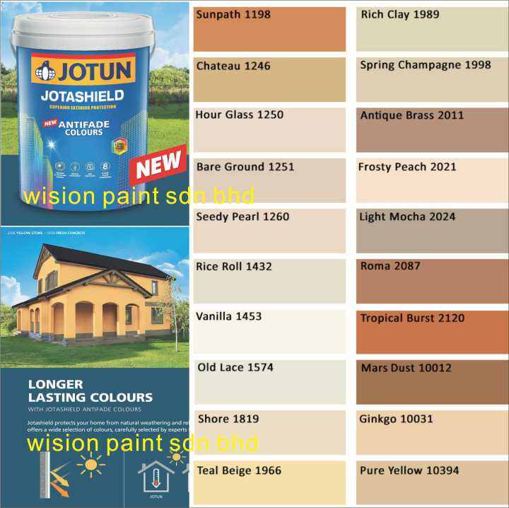 (5L) JOTASHIELD ANTIFADE COLOURS / 8 YEARS / Jotun • 100% Acrylic ... (5L) JOTASHIELD ANTIFADE COLOURS / 8 YEARS / Jotun • 100% Acrylic ...