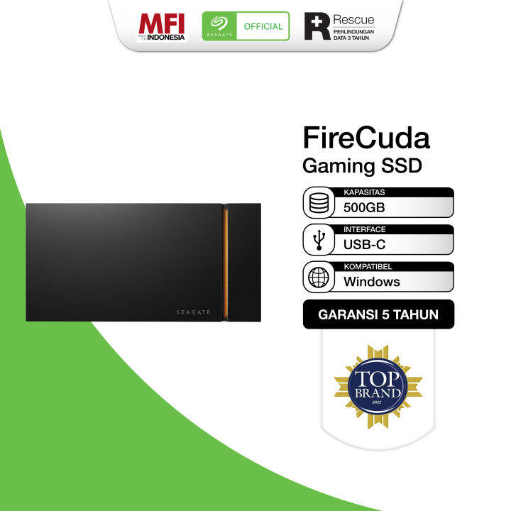 Seagate FireCuda Gaming SSD Eksternal NVMe SSD 500GB USB-C | Lazada ...