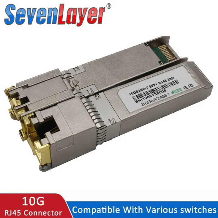 SFP 10G Base-T GBIC Gigabit Port SFP RJ45 Module Code SFP Module ...