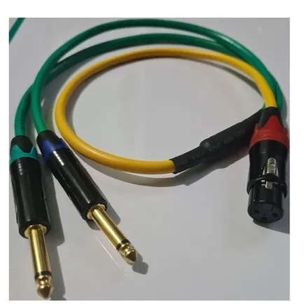XLR Female to 2 PL 55 mono Y type Heavy Duty Audio Cable | Lazada PH