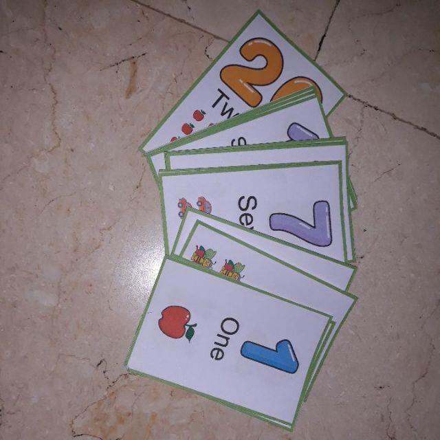Laminated 1-20 flash cards | Lazada PH