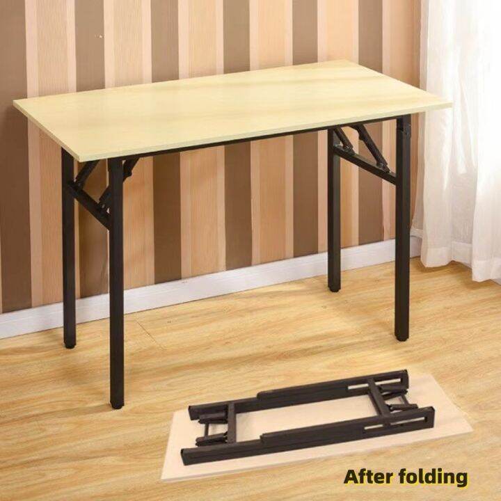 computer desk dining table training table Foldable portable table ...
