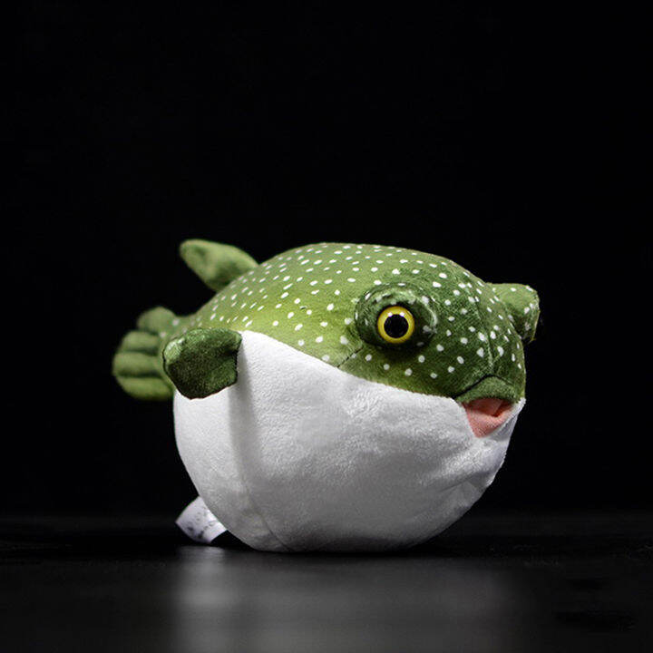 Real Life Pufferfish Plush Toy Lifelike Sea Animals Puffers Stuffed ...