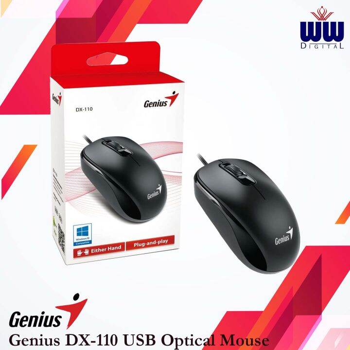 Mouse Genius DX-110 USB Wired Optical Mouse | Lazada Indonesia