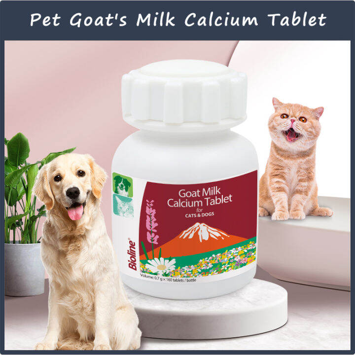 Bioline Pet Dog Goat's Milk Calcium Tablet 160PCS 102G | Lazada PH