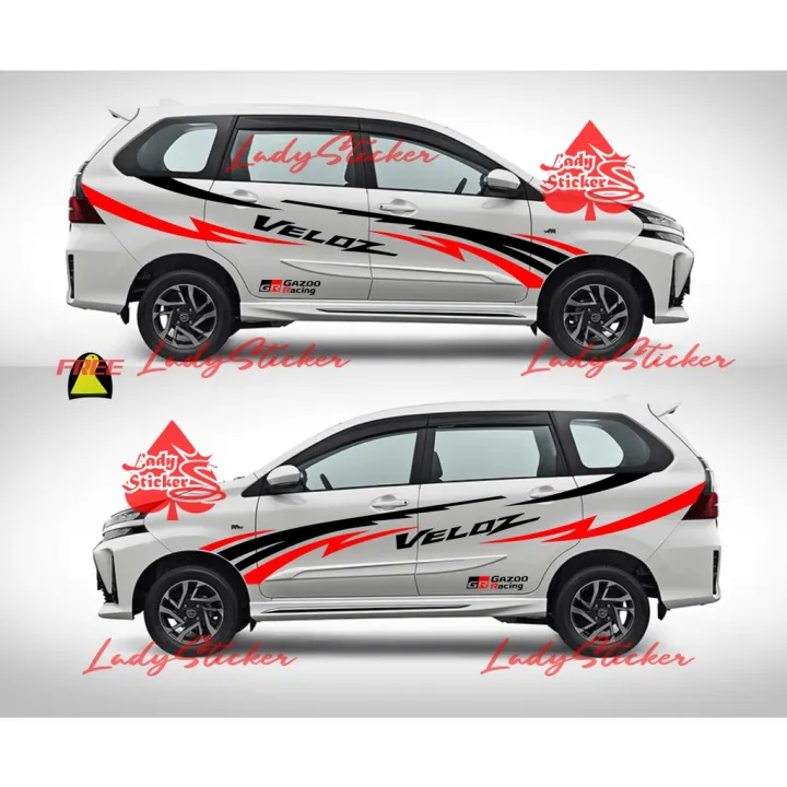 STICKER TOYOTA VELOZ STICKER STIKER MOBIL TOYOTA VELOZ ALL NEW AVANZA ...