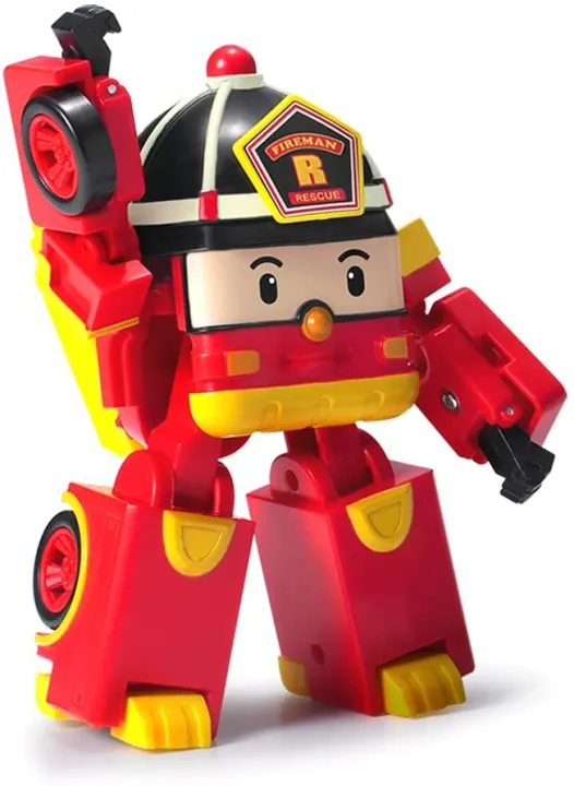 Roy Robocar Poli Transforming Robot, 4" Transformable Action Toy Figure ...