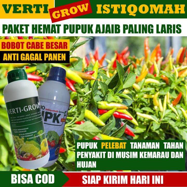 [PUPUK TERBAIK] 1 Botol Verti-Grow & 1 Istiqomah Grow Pupuk Kalsium ...