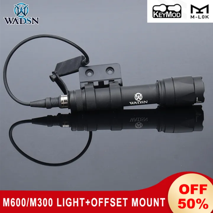 Wadsn M600C Hunting Scout Light SF M300A Tactical Flashlight Offset ...