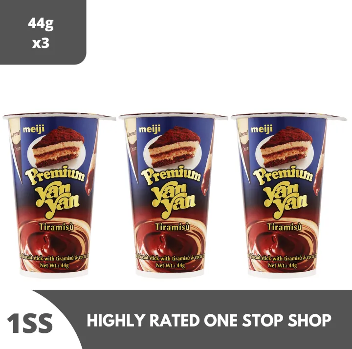 Meiji Yan Yan Stick Biscuits - Premium Tiramisu 44g Set of 3 | Lazada PH