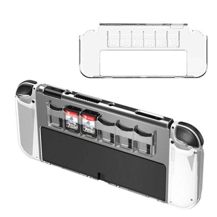 Narsta Switch OLED เคสป้องกัน NS Joycon Controller PC เคสแข็งป้องกันโฮสต์สำหรับอุปกรณ์เสริม ...