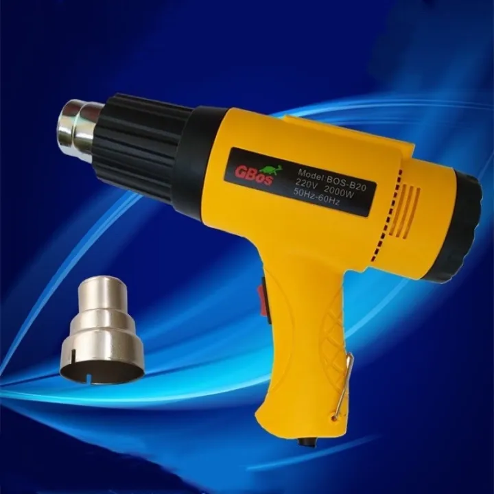 GBos Heavy Duty Heat Gun 2000W Hot Air Blower Gun for Plastic | Lazada PH