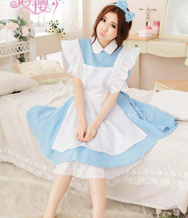 Cosplay Costume Alice In Wonderland Costume Restaurant Maid Costume Cos