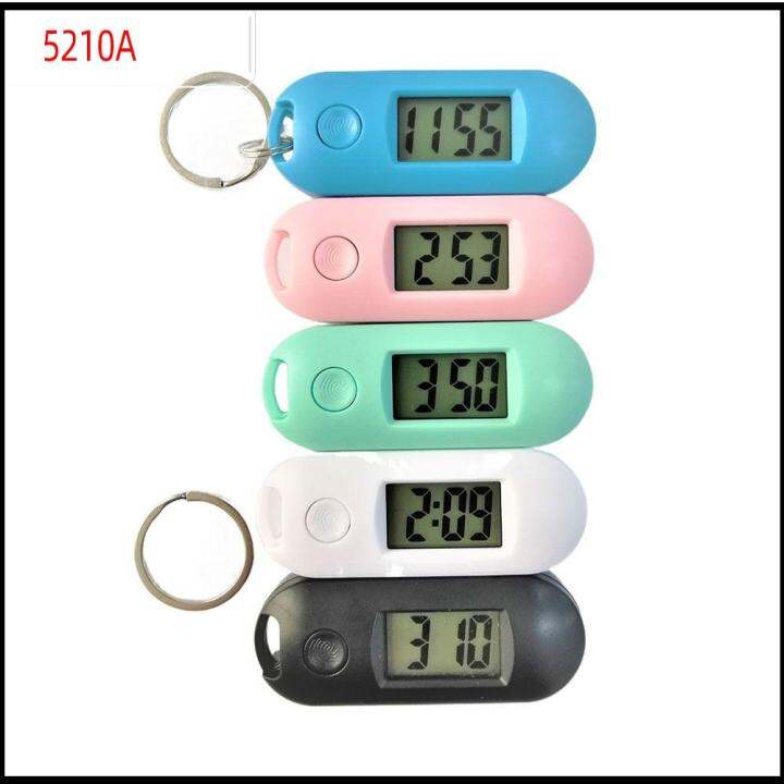 5210A ที่มีคุณภาพสูง นาฬิกาพกแบล็คไลท์สีเขียว มินิมินิ นาฬิกาอิเล็กทรอนิกส์ดิจิตอล นาฬิกาพวง ...