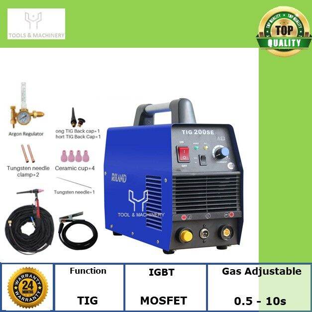 Riland TIG200SE Portable Single Phase 220V DC Inverter Welding Machine ...
