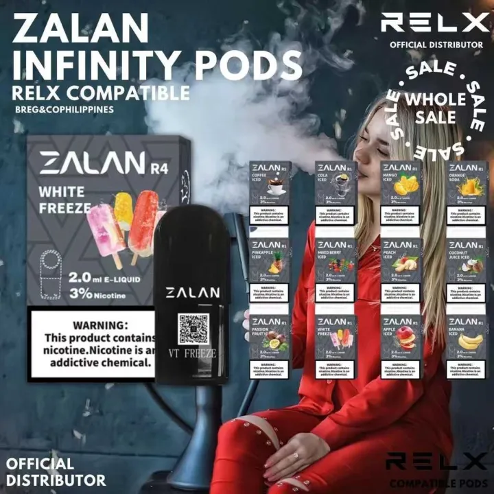 (any 5 for 588) Relx pods vape pods relx infinity pod pro fresh red ...