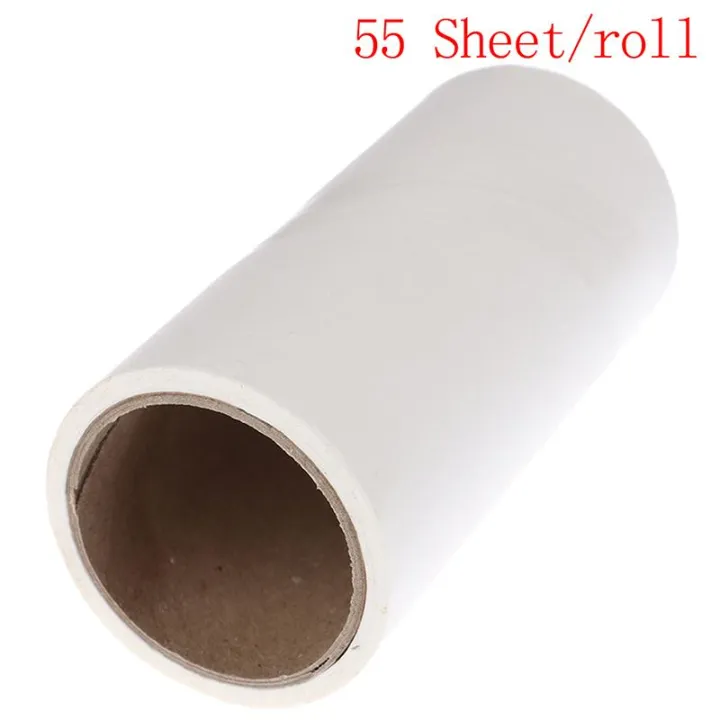 Lon 30/55/60 Layer Tear-Off Sticky Paper Roller Dust Hair Dandruff ...