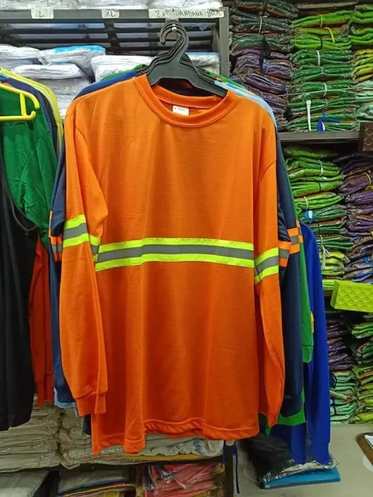 Construction Worker Long Sleeve with Reflector 100% Made of Cotton ...