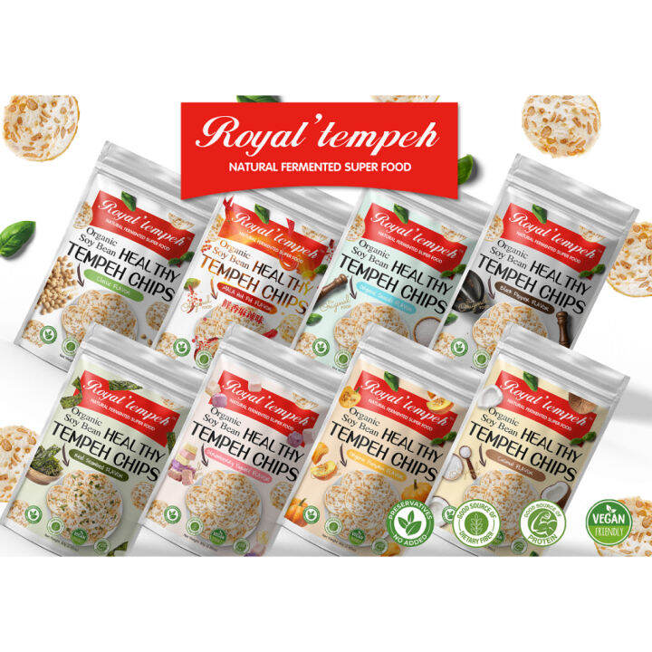 Healthy Tempeh Chips made with ORGANIC Soy Bean!! - by Royal' tempeh ...