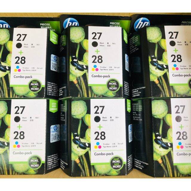 HP27 Black HP 28 Co หมึกดำและสี แบบไม่มีกล่อง ราคาโล๊ะ มีประกัน ...