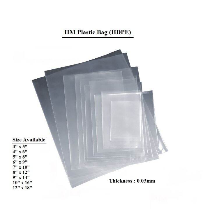 HM Plastic Bag/ Multipurpose HDPE Plastic Bag Semi Transparent ...