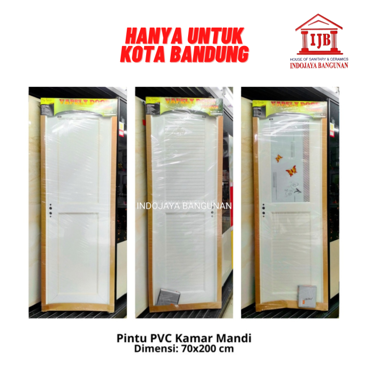 Pintu PVC Tebal Kamar Mandi Jati Coklat Putih | Lazada Indonesia