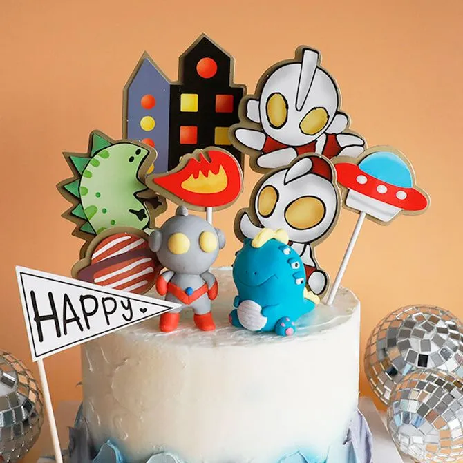 Ultraman Birthdays Cake Decoration Cake Topper | Lazada