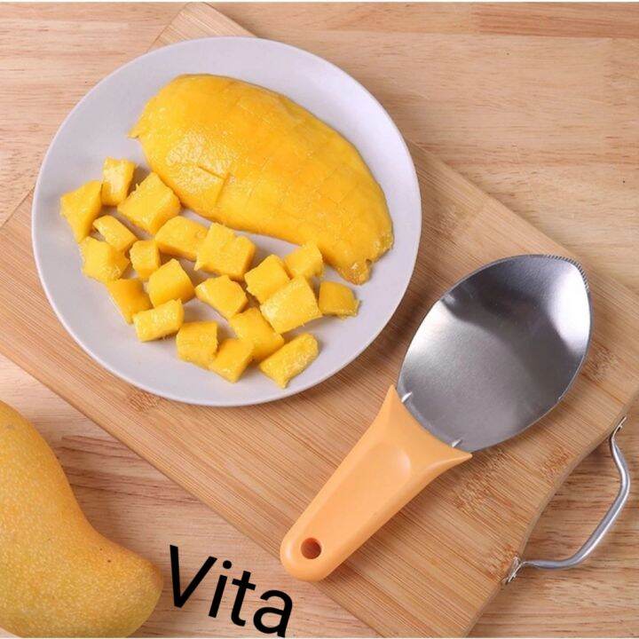 vita Mango dicing artifact stainless steel fruit dividing and digging ...