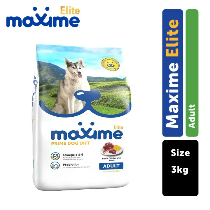 Maxime Elite Dry Dog Food - Adult (Beef Chicken Liver) (3kg) | Lazada PH
