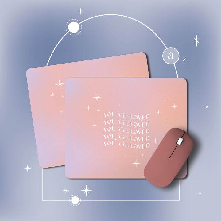 Mousepad Mouse Pad Gaming Antislip Gradasi Gradient Estetik Aesthetic ...