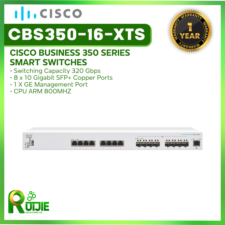 Cisco Business 350 Series Managed Switches, Cisco Systems CBS350-16XTS ...
