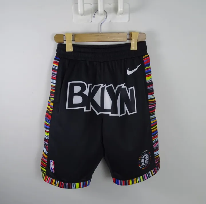 BKLYN Striped Design NBA Basketball Shorts For Men Full Sublimation And ...