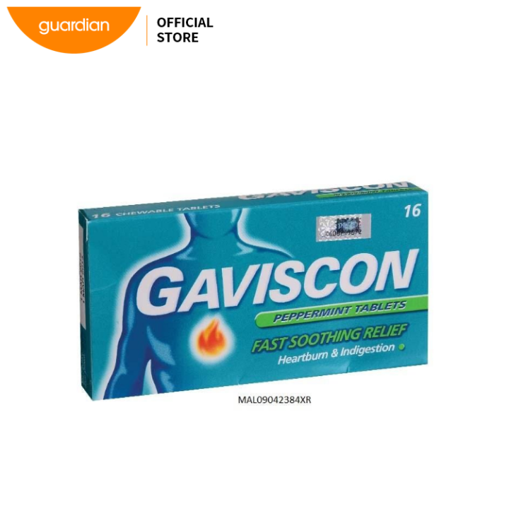 Gaviscon Original Tablet 250mg 16s | Lazada