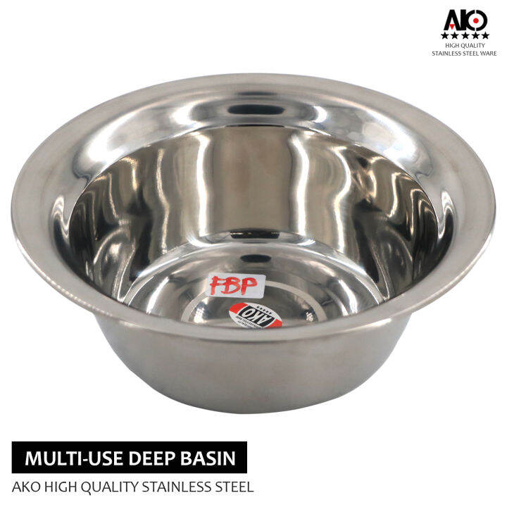 AKO "MULTI-USE DEEP BASIN", STAINLESS STEEL DEEP BASIN | Lazada PH
