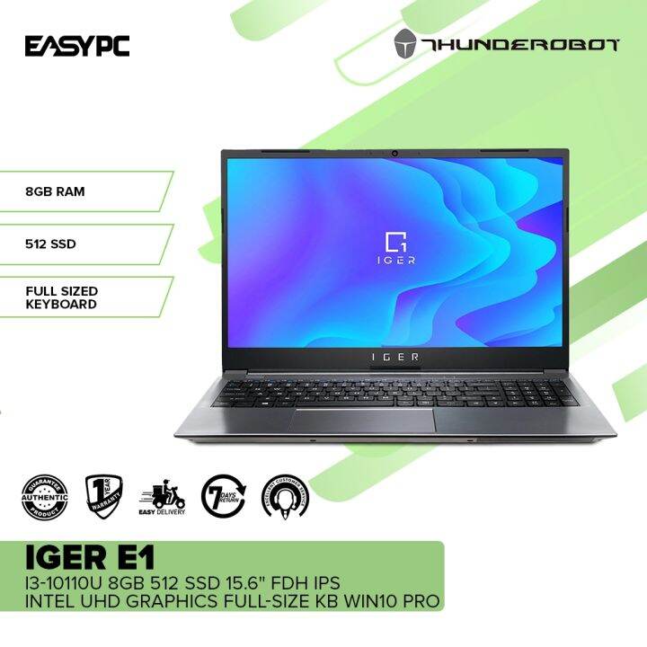 ThundeRobot IGER E1 i3-10110U 8gb/512 SSD/15.6" FDH IPS/Intel UHD ...
