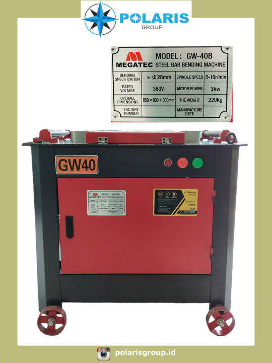 BAR BENDING BAR BENDER / MESIN PEMBENGKOK BEHEL BETON / MEGATEC GW-40B | Lazada Indonesia