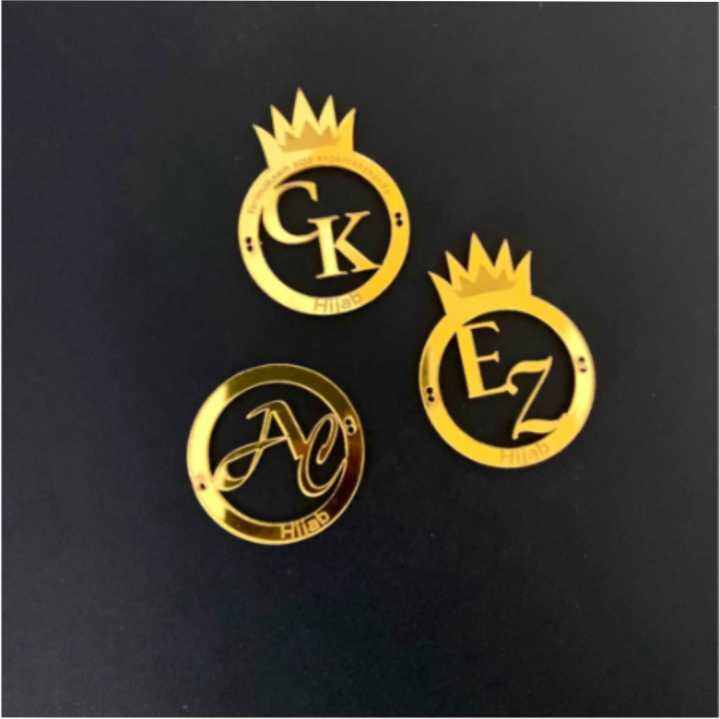 Label Hijab Akrilik RING WITH GRAFIR, Merk Jilbab, Logo Kerudung / MERK ...