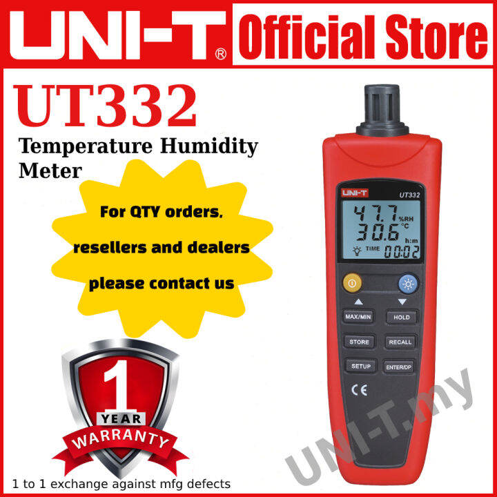 UNI-T UT332 Temperature Humidity Meter | Lazada