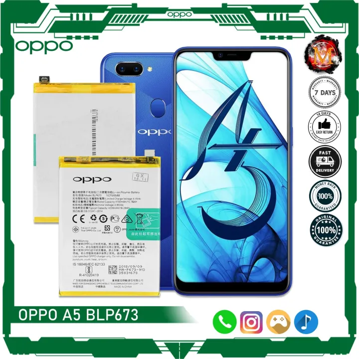 OPPO A5 Battery Original Very Good Quality Fast Charger Battery Fit A5 ...