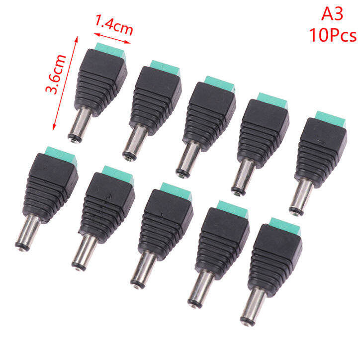 STF 10pcs 12V DC Power Connector Plug Jack Male Female Socket Barrel 2 ...