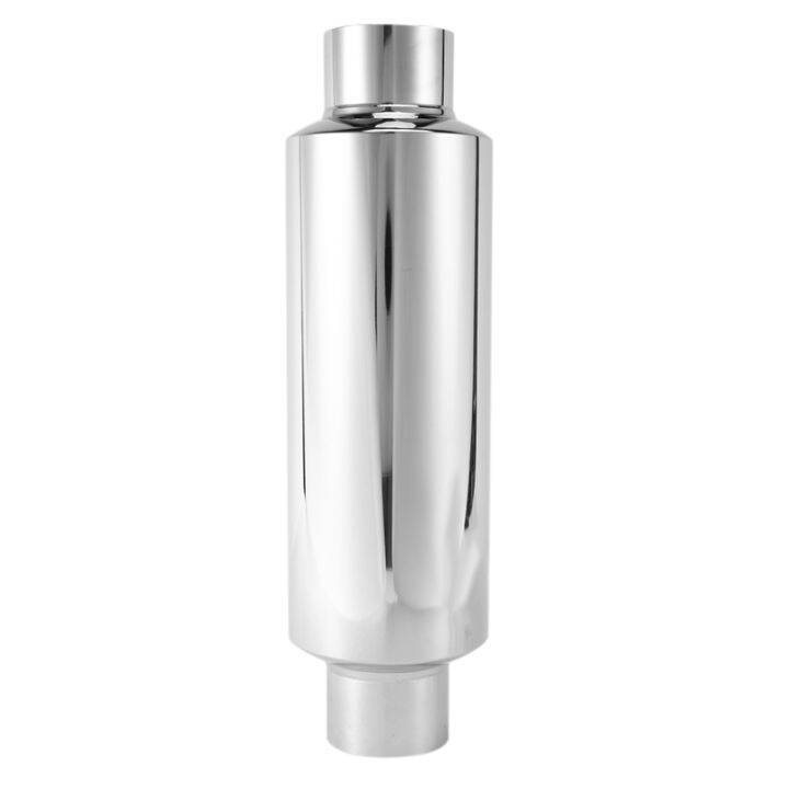 Car Exhaust Muffler 2.5 Inch Inlet Stainless Steel Universal Resonator ...