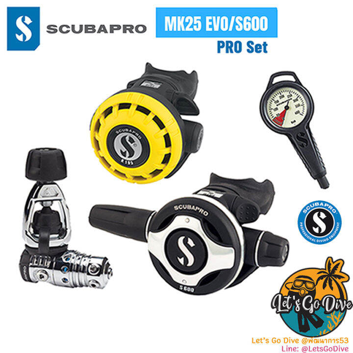 SCUBAPRO - MK25 EVO + S600 Set - Pro Set สุดคุ้ม - อุปกรณ์หายใจดำน้ำ ...